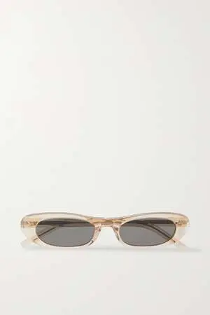 Saint Laurent Shade Oval-frame Sunglasses