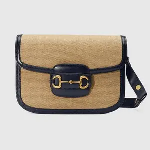 Gucci Horsebit 1955 Shoulder Bag Canvas - Neutral