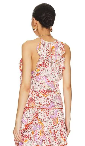 Poupette St Barth Alida Top In Orange