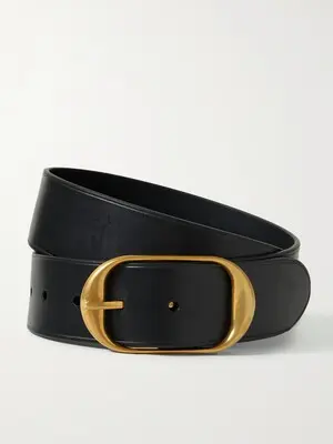 NILI LOTAN Leather Belt - Black