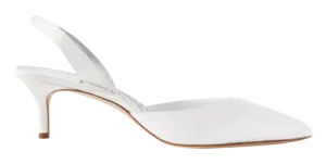 Satin Bridal Slingback Pumps