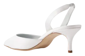 Manolo Blahnik Carolyne Bridal 50 Slingback Pumps - White
