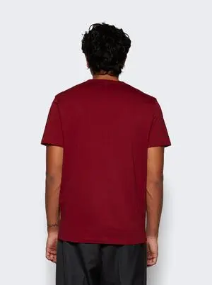 Loewe Regular Fit T-shirt White Burgundy