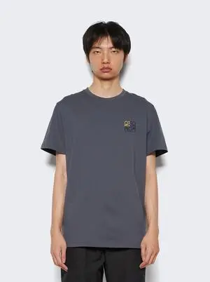 Loewe Regular Fit T-shirt White Onyx Blue