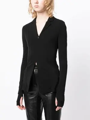 Helmut Lang Blazer-style Zip-up Top