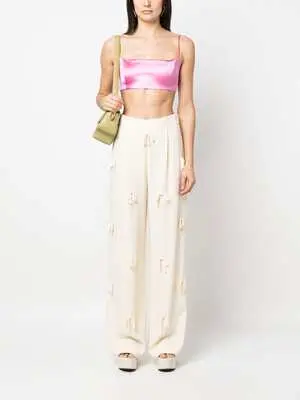 Viktor & Rolf Bow Detailing Wide Leg Trousers