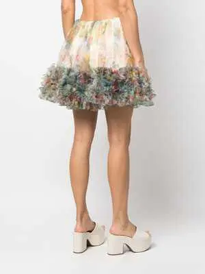 Viktor & Rolf Blooming Summer Frill Mini Skirt