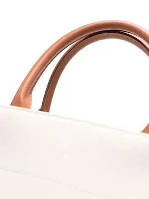 LANVIN Logo-print Leather Tote