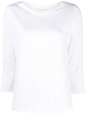 Majestic Filatures Crop-sleeve T-shirt
