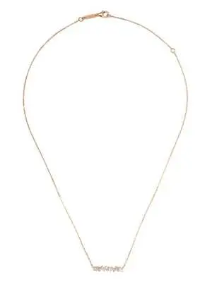 SUZANNE KALAN 18kt Yellow Diamond Bar Necklace - Gold