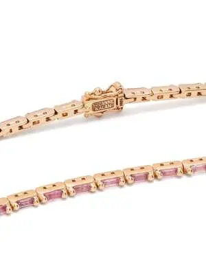 SUZANNE KALAN 18kt Rose Gold Sapphire Tennis Bracelet