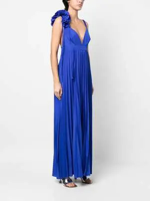 P.a.r.o.s.h Palmer Pleated Maxi Dress