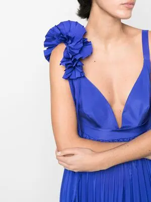 P.a.r.o.s.h Palmer Pleated Maxi Dress
