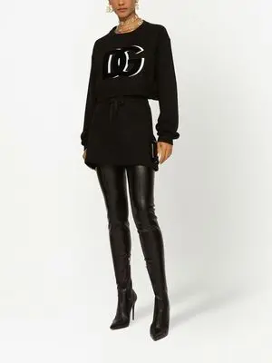 Dolce & Gabbana Dg Logo Cropped Sweatshirt