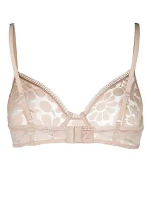 ERES Floral-lace Embroidered Full-cup Bra
