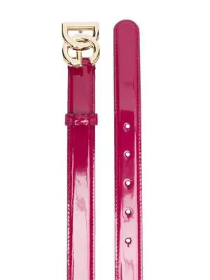 Dolce & Gabbana Patent Leather Logo-buckle Belt