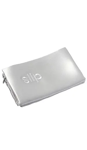 Slip Queen/standard Pure Silk Pillowcase In In Metallic - Silver
