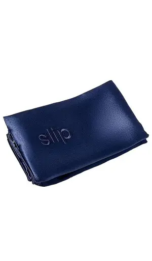 Slip Queen/standard Pure Silk Pillowcase In - Navy