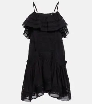 MARANT ETOILE Moly Tiered Mini Dress