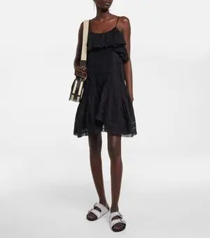 MARANT ETOILE Moly Tiered Mini Dress