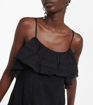 MARANT ETOILE Moly Tiered Mini Dress