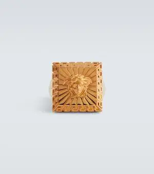 Versace Medusa Square Ring - Gold