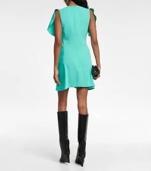 Victoria Beckham Asymmetric Minidress - Green