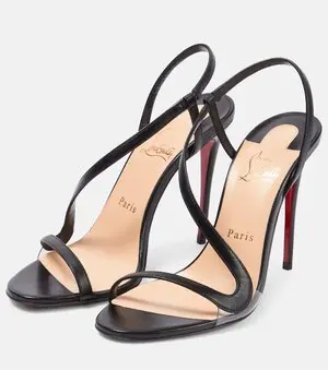 CHRISTIAN LOUBOUTIN Rosalie Leather Sandals - Black
