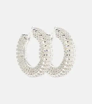 Magda Butrym Crystal-embellished Hoop Earrings - Silver