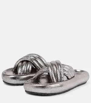 Isabel Marant Étoile Niloo Snake-effect Leather Sandals