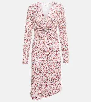MARANT ETOILE Jadiya Printed Jersey Midi Dress - Multicoloured