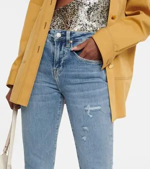 Ag Cuffed Straight Leg Jeans