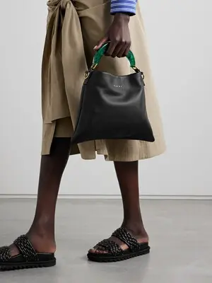 Marni Venice Small Textured-leather Tote