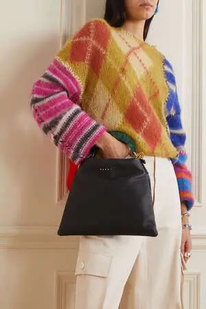 Marni Venice Small Textured-leather Tote