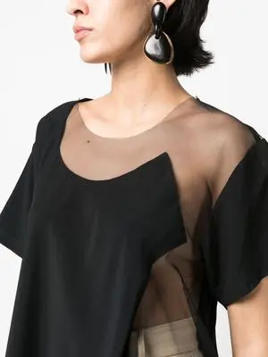 Viktor & Rolf Floating Time Mesh-panel T-shirt - Black