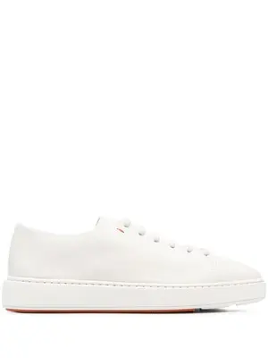 Santoni Embossed-logo Tongue Low-top Sneakers