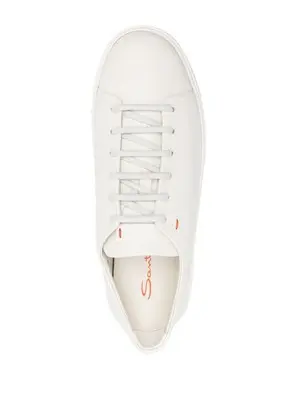 Santoni Embossed-logo Tongue Low-top Sneakers
