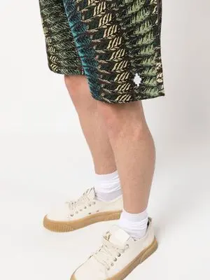 COUNTY OF MILAN Feather-print Straight-leg Shorts