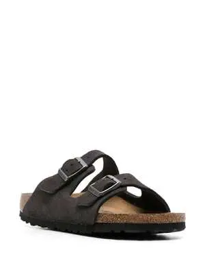BIRKENSTOCK Arizona Leather Sandals - Grey