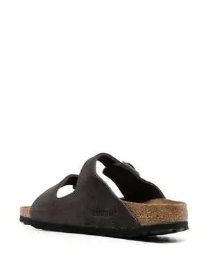 BIRKENSTOCK Arizona Leather Sandals - Grey