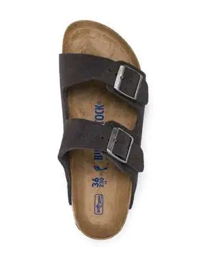 BIRKENSTOCK Arizona Leather Sandals - Grey