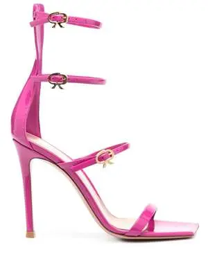 GIANVITO ROSSI Ribbon Uptown 105mm Leather Sandals - Pink