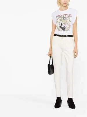 Closed High-waisted Straight-leg Jeans
