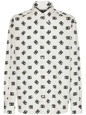 Dolce & Gabbana Dg Monogram Cotton Shirt