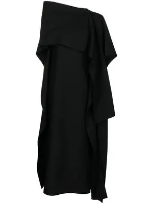 Valentino Garavani Draped Midi Dress