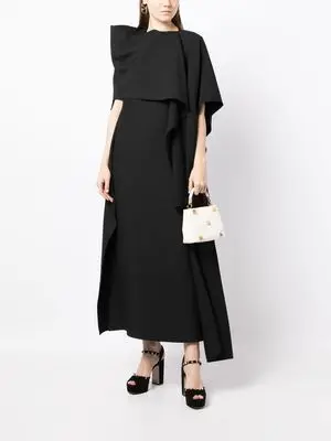 Valentino Garavani Draped Midi Dress