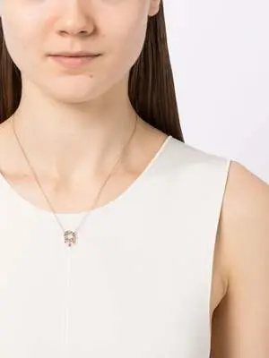SUZANNE KALAN 18kt Rose Princess Rainbow Mini Sapphire Cascade Necklace