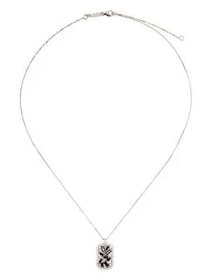 SUZANNE KALAN 18kt White Gold Diamond And Sapphire Necklace