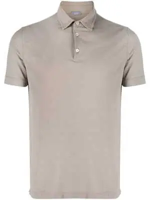 ZANONE Short-sleeved Polo Shirt - Neutrals