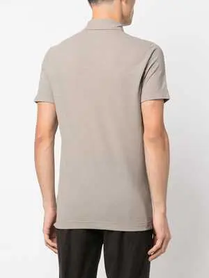 ZANONE Short-sleeved Polo Shirt - Neutrals